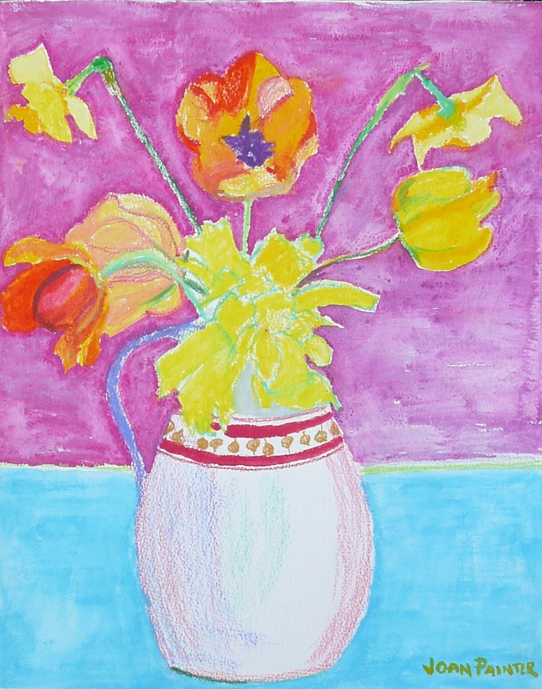 Tulips and daffodils | Joan Painter