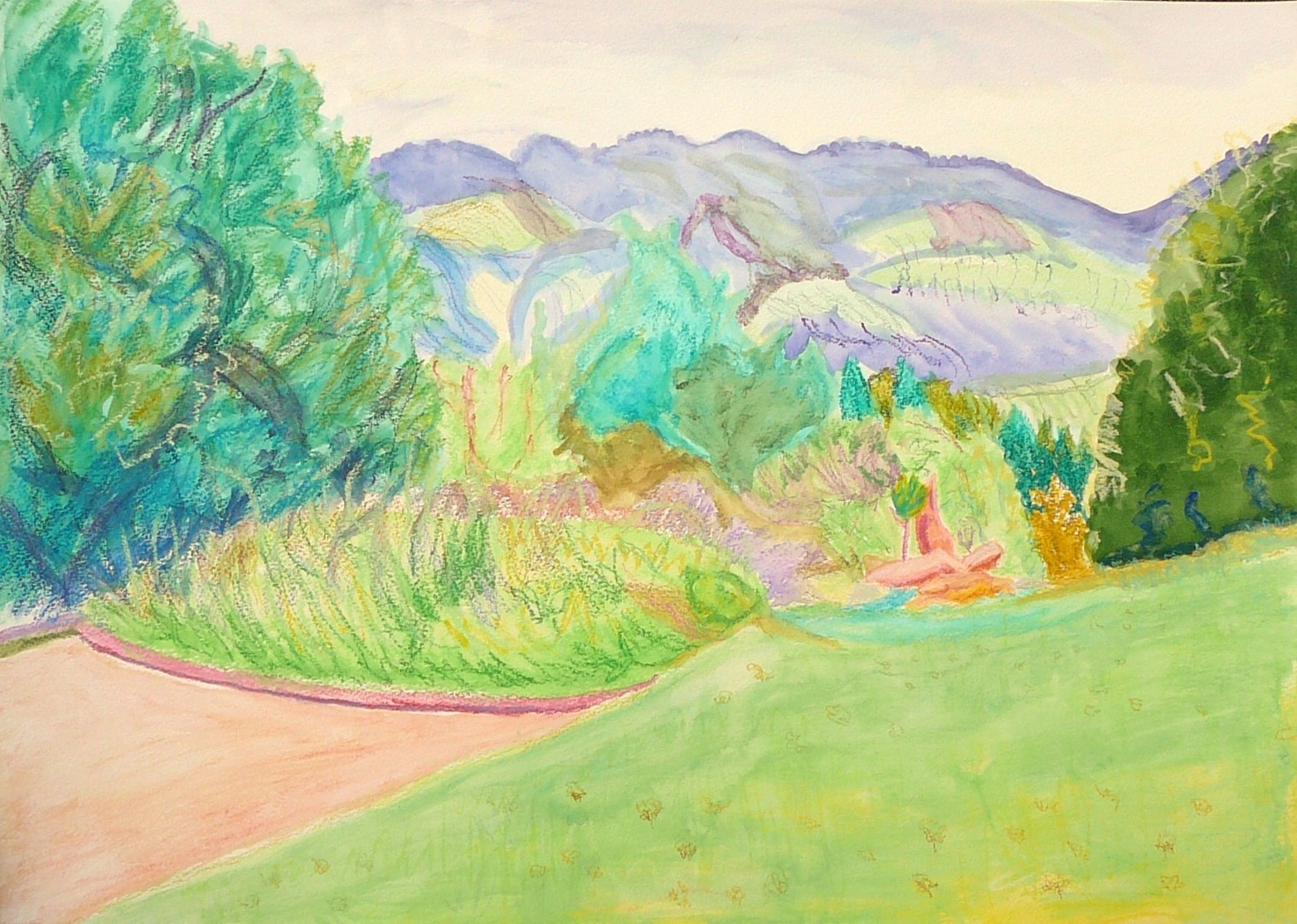 Purple hills | Joan Painter